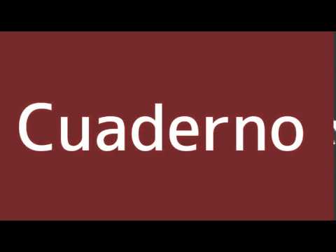 How to say Notebook in Spanish