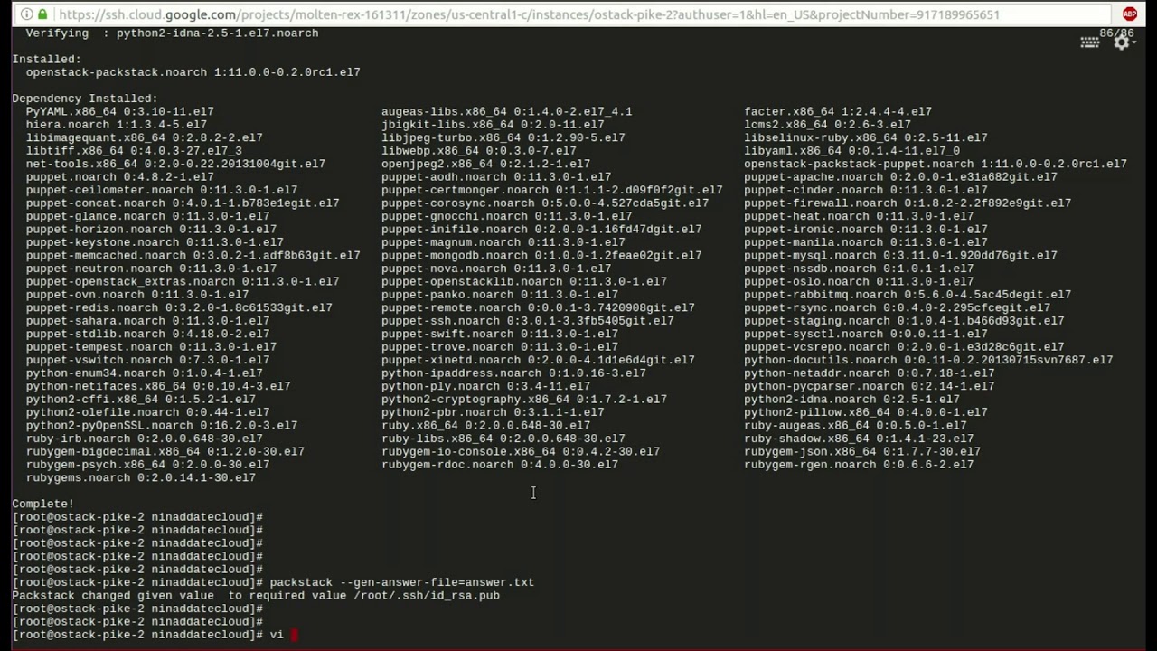 openstack trng 01 openstack pike installation using packstack short version