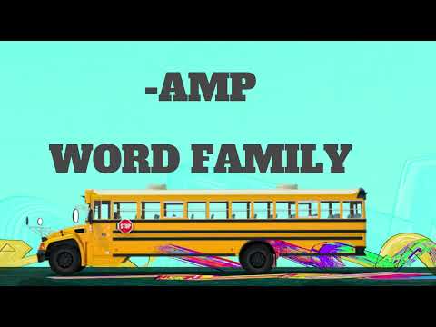 Word Family -amp | Rhyming words | Phonics songs | Learn to read with similar sounding words