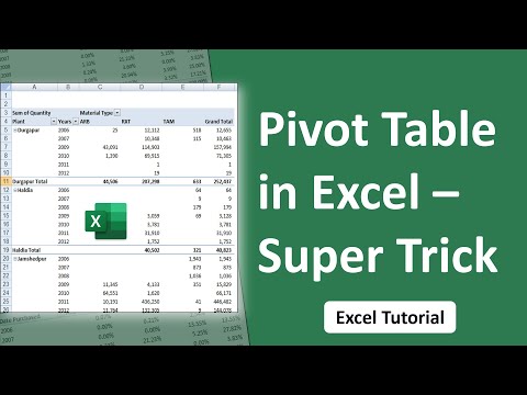 Excel tips: Pivot table (Show report filter pages) | Brown Folder