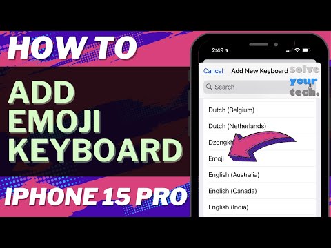 How to Add Emoji Keyboard on iPhone 15 Pro