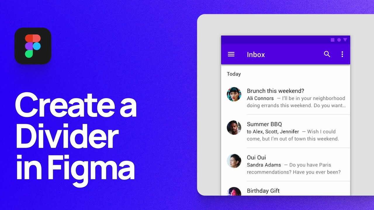 How to Design a Divider Component in Figma | Material Design Divider Component Tutorial