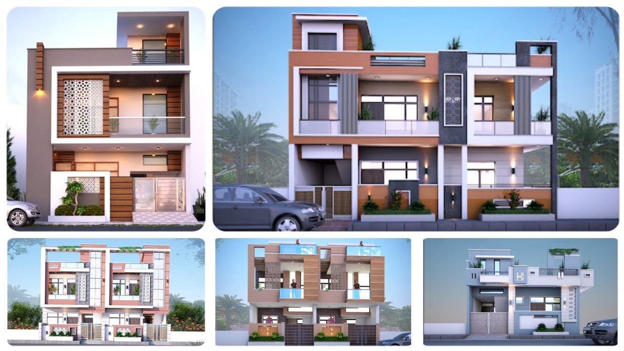 3D Elevation🏡Design ! 🆕 Modern Ground And First Floor design ! 🔝 💯 Latest House Exterior Designs