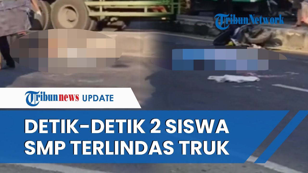 Detik-detik Laka Maut Jalur Pantura Indramayu, Tewaskan 2 Orang Pelajar akibat Terlindas Truk ...