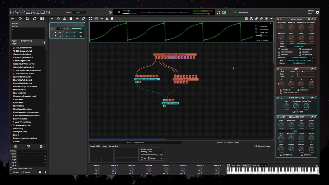 Hyperion Synth Tutorial - Basic Patching - v1.30