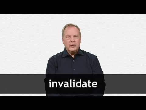 INVALIDATE definition and meaning | Collins English Dictionary