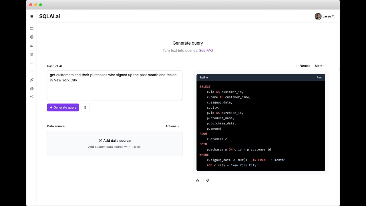 Effortlessly Generate Precise SQL Queries with AI for Accurate Data Analytics [SQLAI.ai]