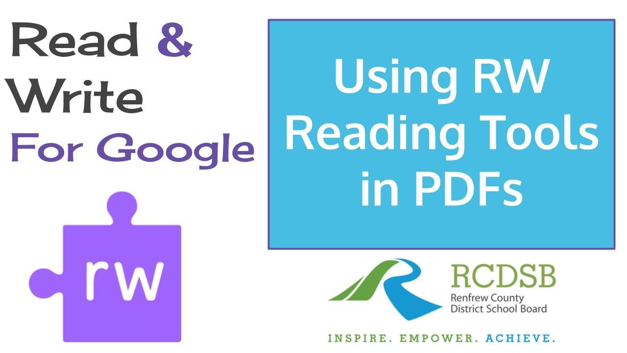 PDF Viewer Reading Support Tools—Read&Write for Google Chrome