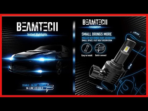 Great product - BEAMTECH 9006 LED Bulb, 12000LM 60W Fanless In Line HB4 Halogen Replacement 6500K X