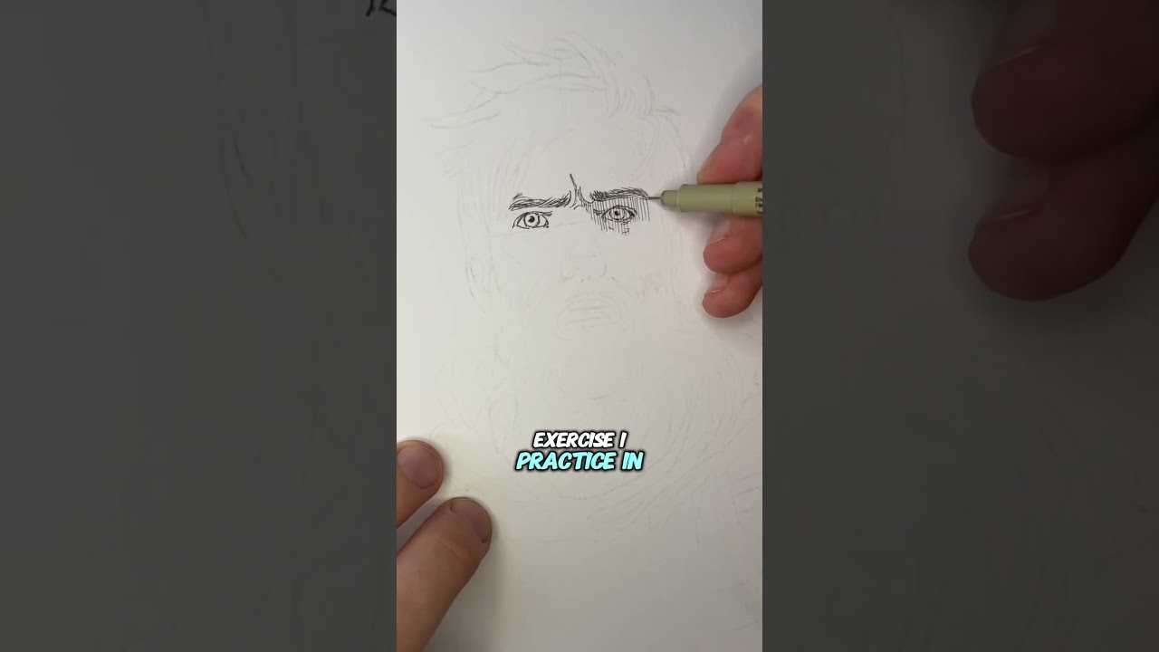 2 simple drawing exercises 10 minutes per day.