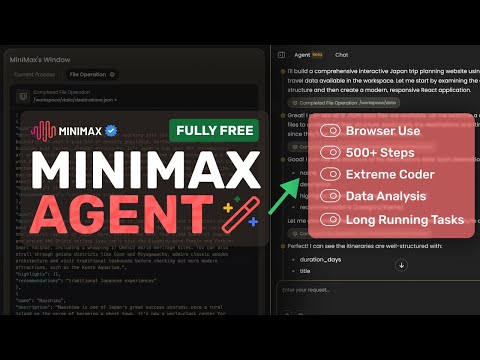 Minimax Agent: This is The BEST FREE AI Agent w/ MCP YET! Crazy AI Coder, Long-Running Tasks & MORE!