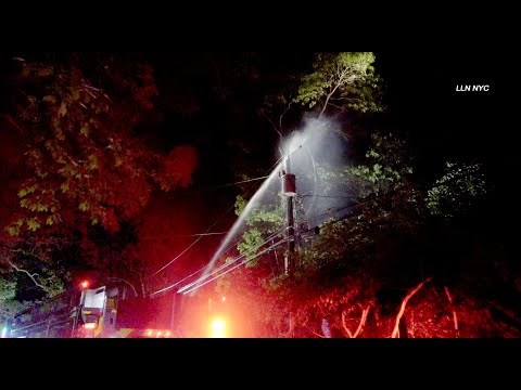Utility Pole Fire Sparked by Unfortunate Squirrel