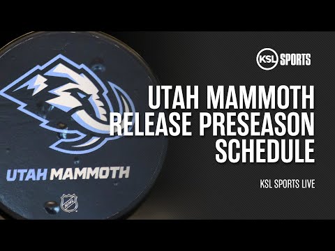 Utah Mammoth Releases Preseason Schedule