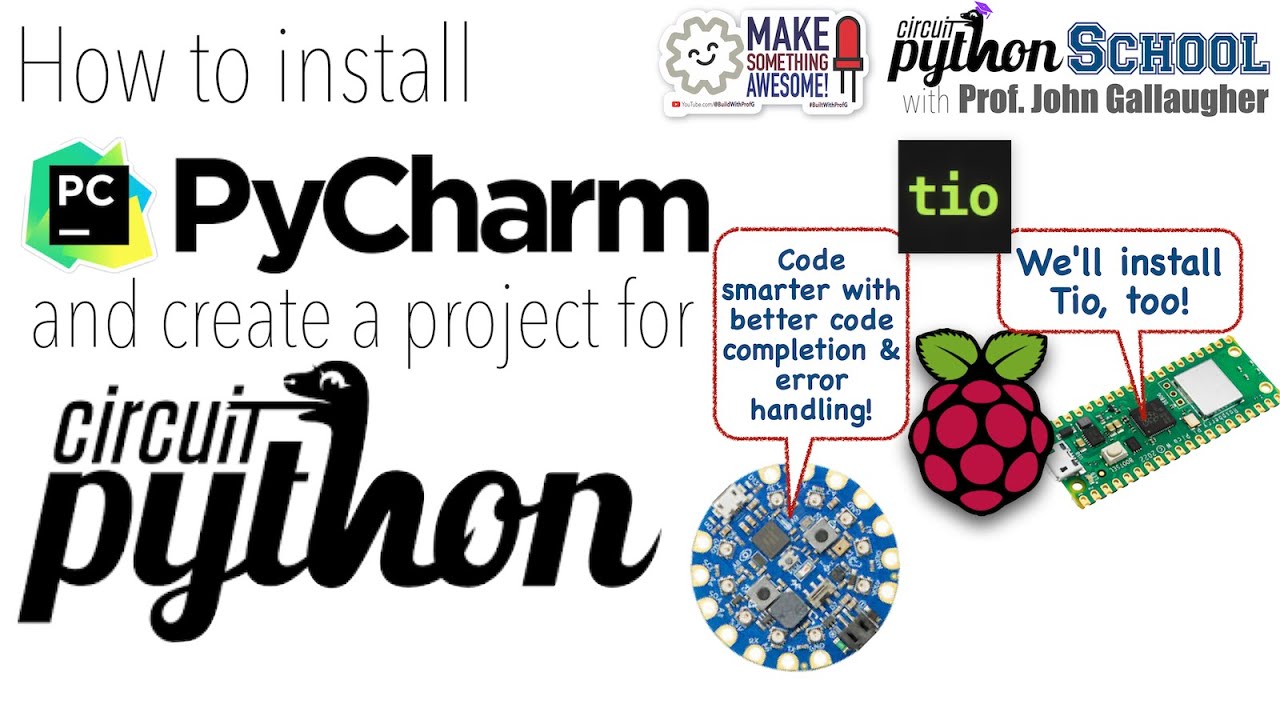 How to Install PyCharm & Create a Project for CircuitPython (CircuitPython School)