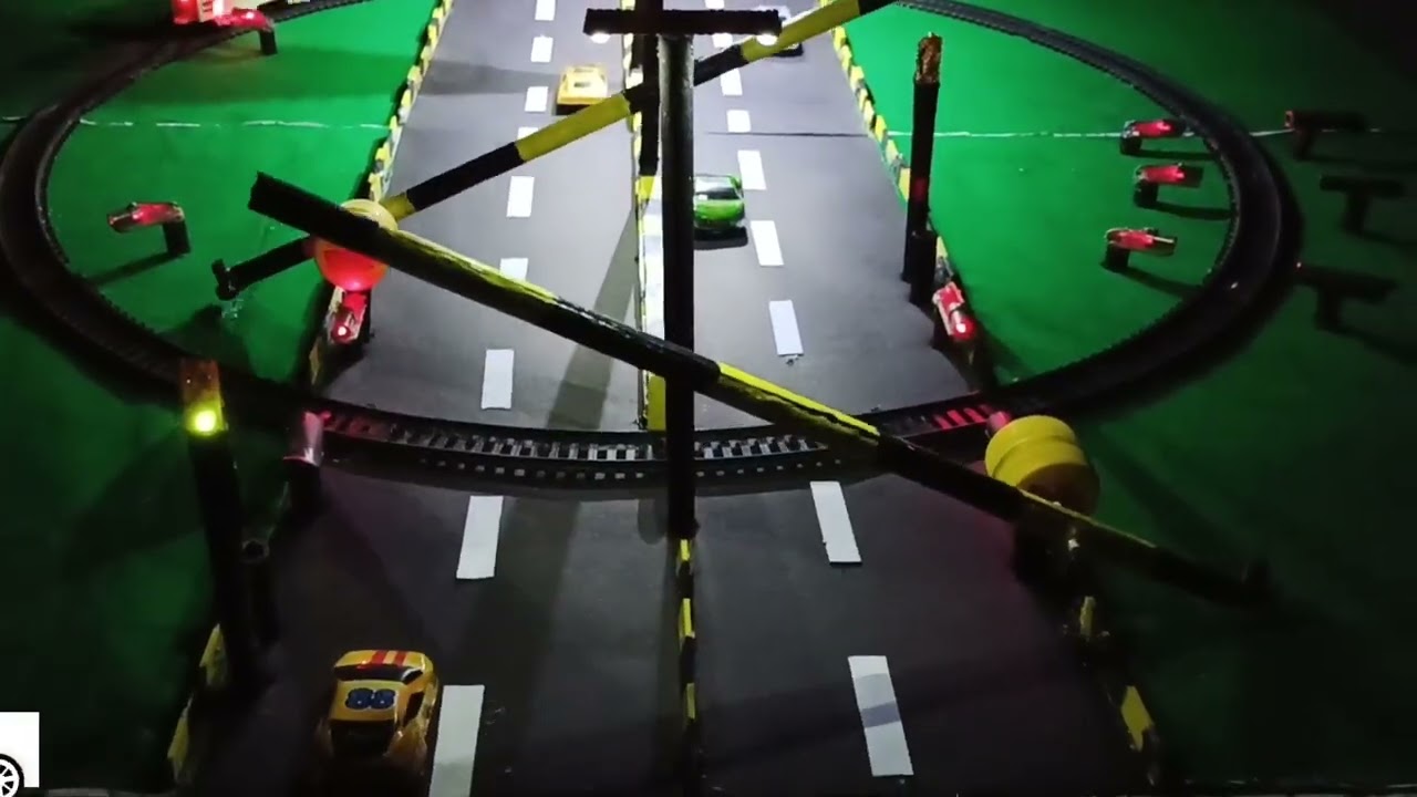 || Automatic railway gate control system project || Automatic railway crossing project ||
