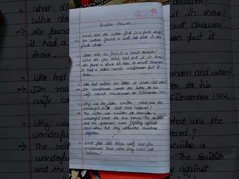 NCERT SOLUTIONS of class 8 English || ch 1 The best Christmas present in the world (Question answer)