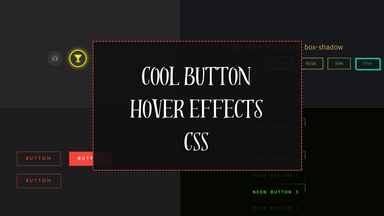 Cool Button Hover Effects CSS | CodePen