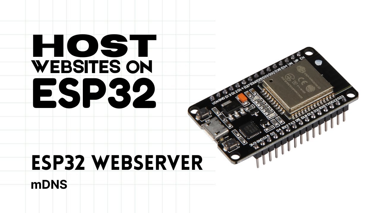 Host websites on ESP32 | ESP Webserver with mDNS | ESP32