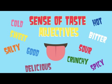 Sense of Taste Adjectives