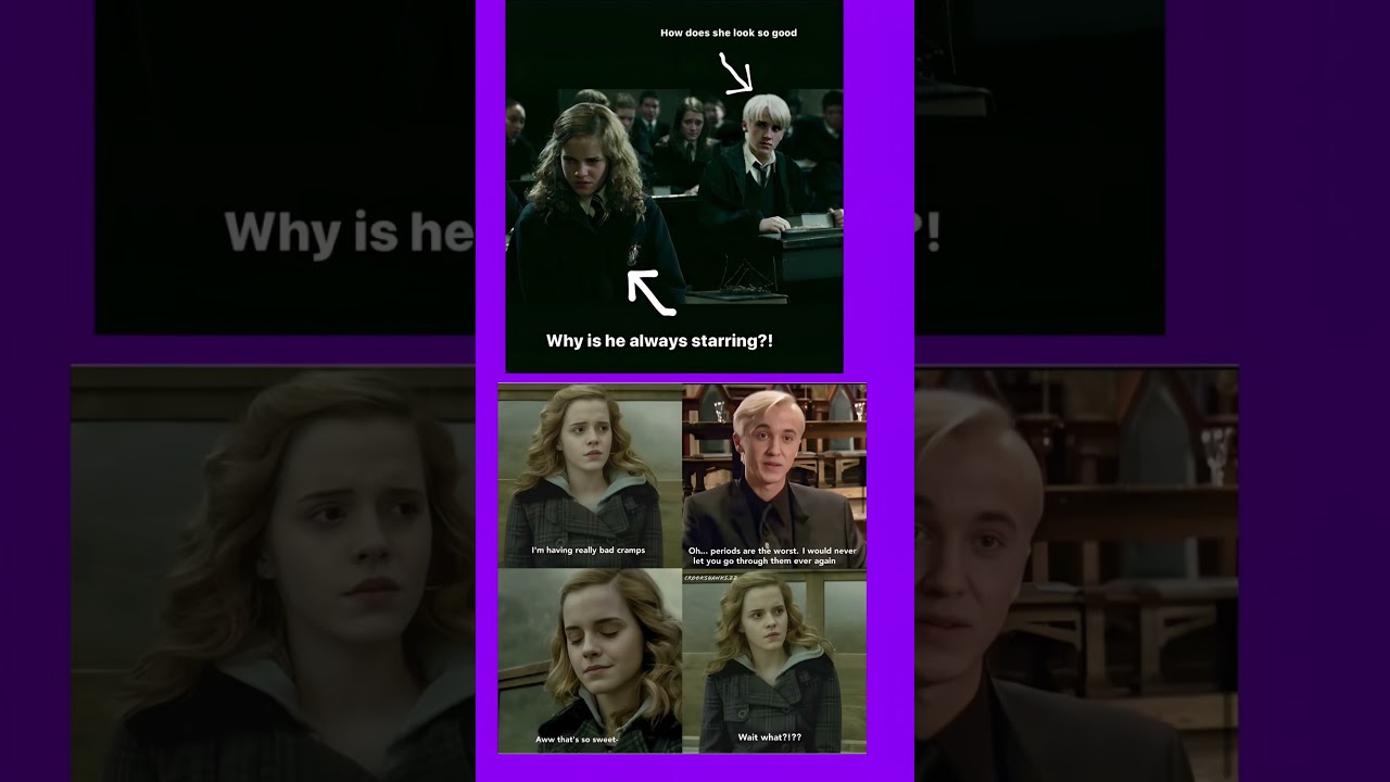 Draco Stares at Hermione Like THIS 😳 #dramione