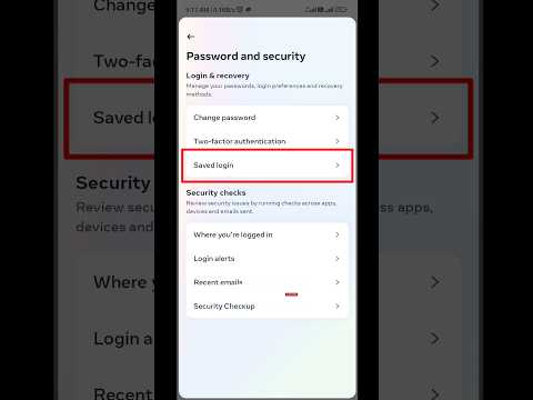 How to On Save Login information | #shorts #instagram