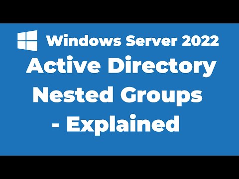 49. Active Directory Nested Groups - Explained | Windows Server 2022