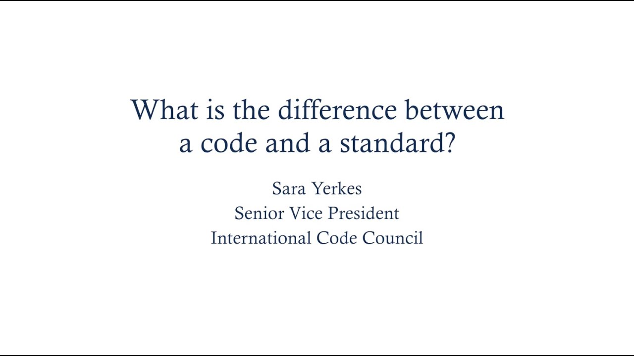 What Is the Difference Between a Code and a Standard?