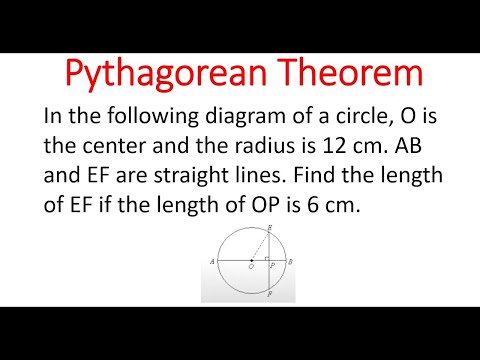 Finding Length Of Chord EF In Circle