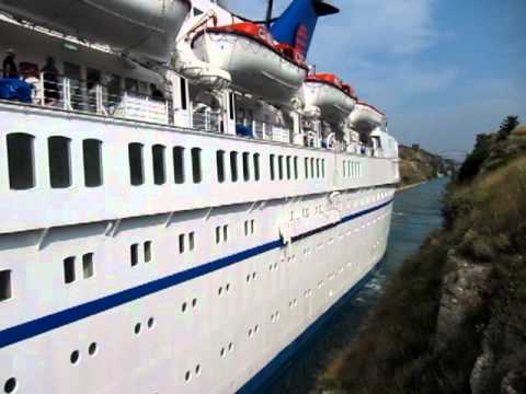 A Cruise Ship in the Corinth Canal – Corinthian Matters