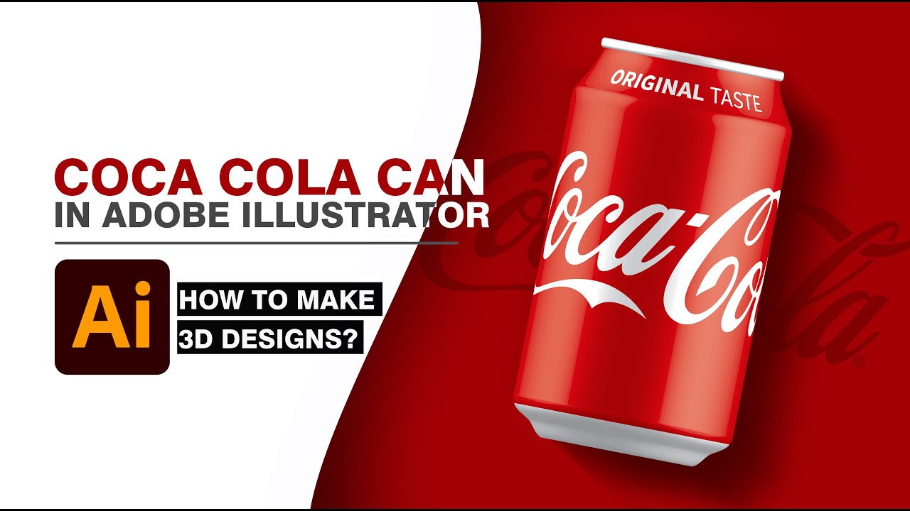 3D Design with Adobe Illustrator: Coca Cola Can