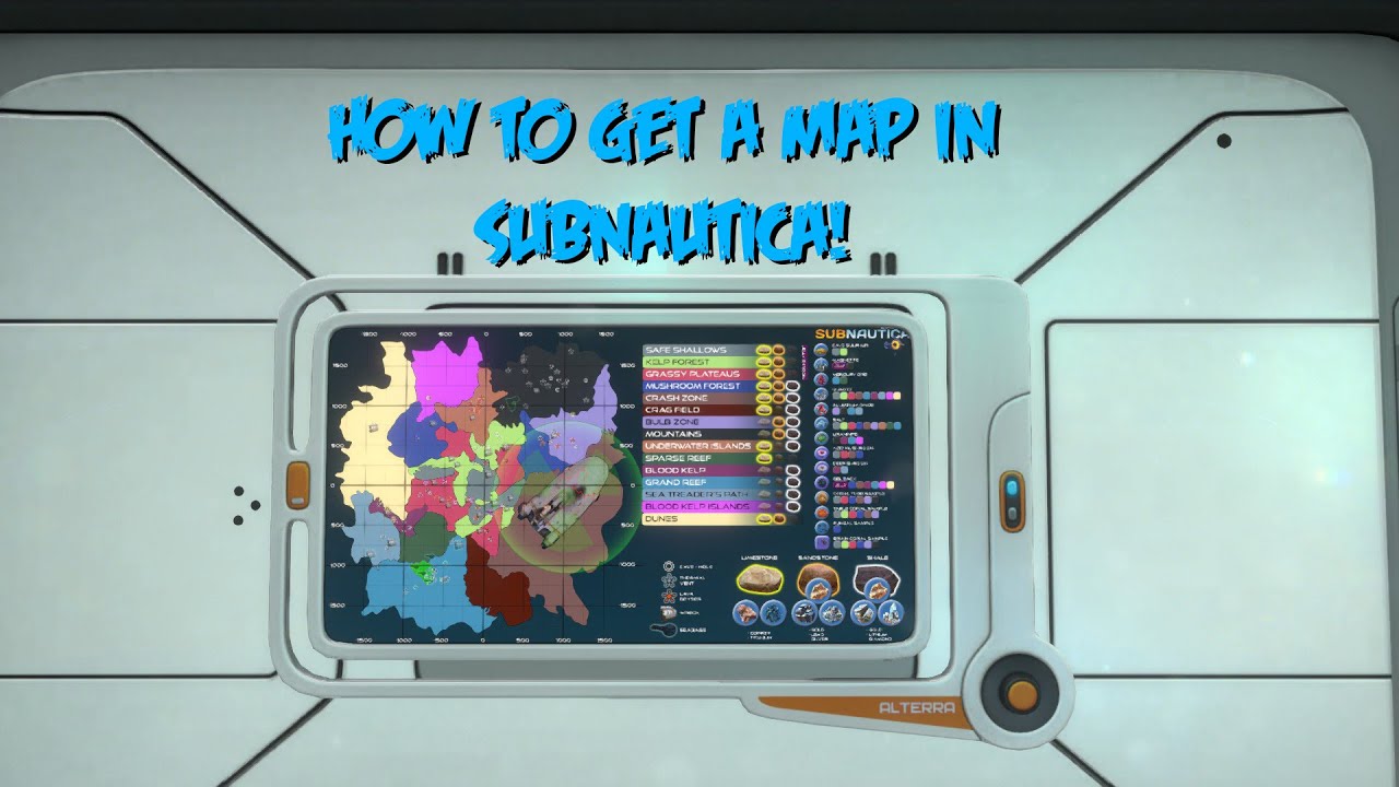 How To Get A Map In Subnautica With No Mods! | Super Easy To Do! (PC)
