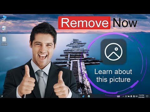 How to remove learn about this picture icon windows 10/11