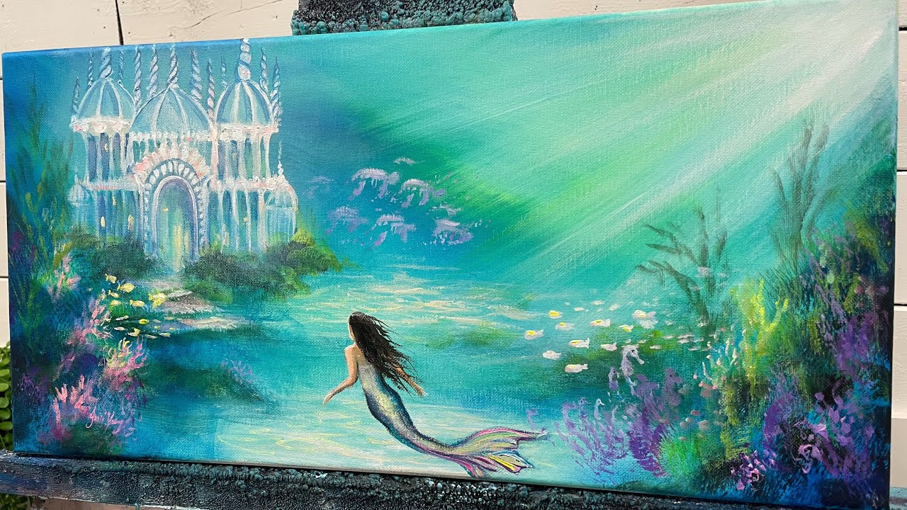 How To Paint UNDER THE SEA | Acrylic Tutorial 