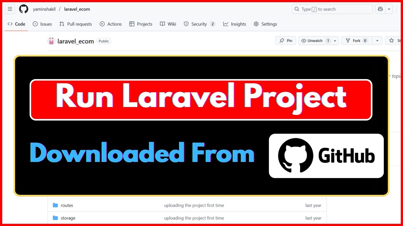 How to Run Laravel Project Downloaded from GitHub LIKE A PRO