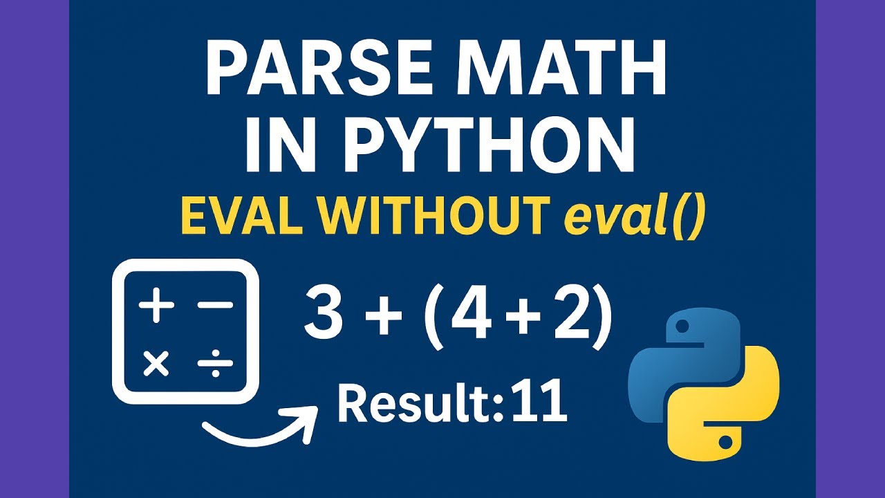 Parse and evaluate a mathematical expression string in python