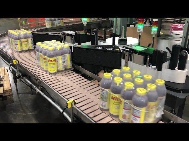 Model 252 Labeler - Printing and Applying Labels On Cartons of Water ...
