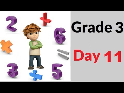GRADE 3 Math Worksheet DAY 11