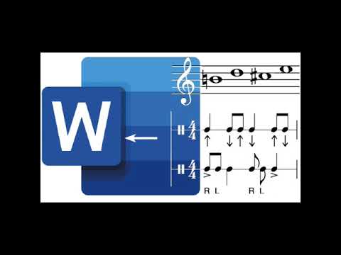 Write notes (music) in Word, easy and fast with the font AKNotes