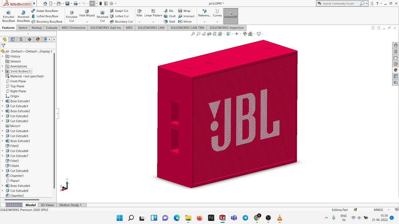 How to add logo using SOLIDWORKS | SOLIDWORKS TUTORIAL #2 | Solidworks 2020 Tutorial