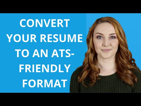 How to Convert Your Resume to an ATS-Friendly Format