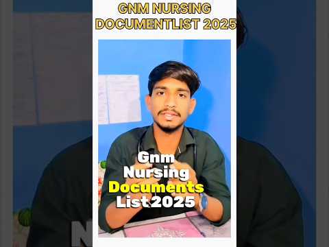 GNM DOCUMENT LIST 2025 RAJASTHAN GNM ALLOTMENT LETTER 2024 RAJ GNM ALLOTMENT LETTER 2024