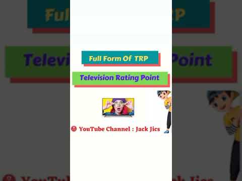Full Form of TRP #shorts #shortsvideo #trending