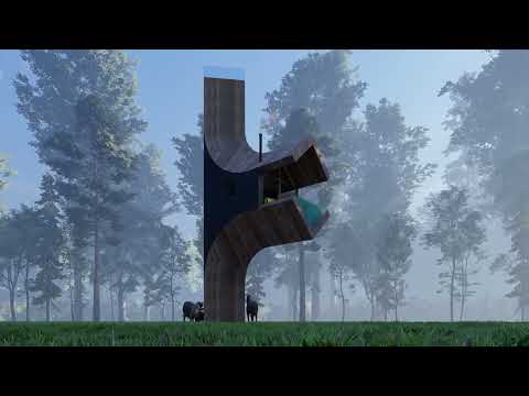 Branch House in Athena, #Florida Concept Design by Milad Eshtiyaghi Studio