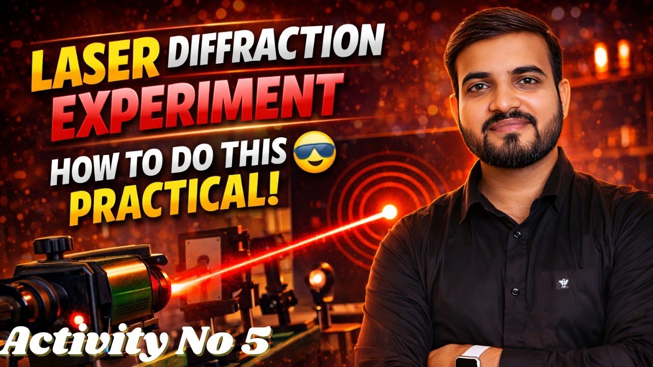 12th Physics Practical Activity 5 | Diffraction Patterns Using Laser Beam | Board Exam Practical