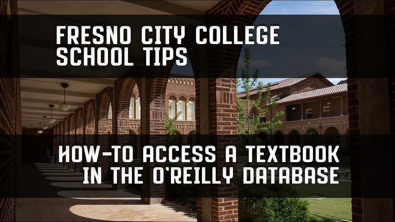 How To Access your e-Textbook on O'Reilly