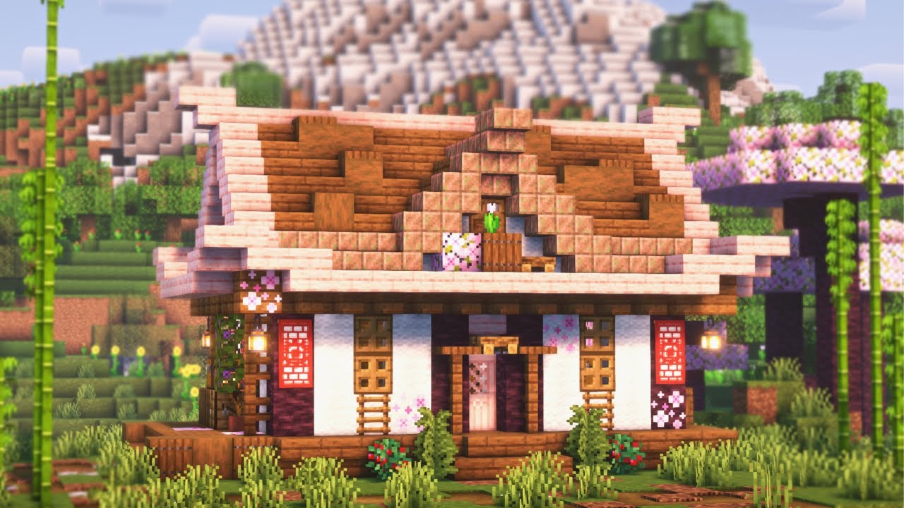 Minecraft: How to Build a Japanese style House in 1.20 | Easy Survival ...