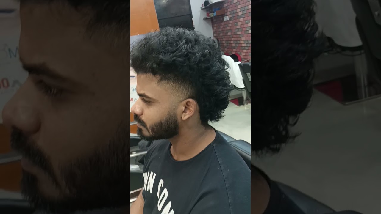 😱 mullet 🔥.. #youtubeshorts #viralvideo #trending #curly #hairstyle #shortsvideo #mensfashion