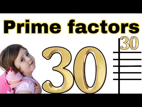 prime factors of 30 by prime factorization | lcm of 30 | factor of 30