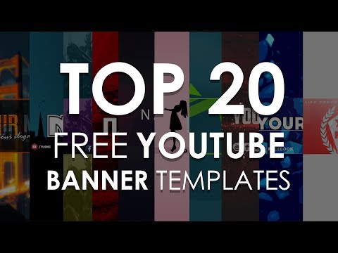 TOP 20 FREE Youtube Banner Templates (Adobe Photoshop)
