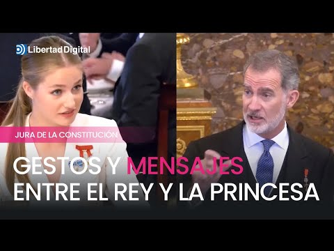 Los gestos y mensajes entre el Rey y la princesa Leonor en el almuerzo real